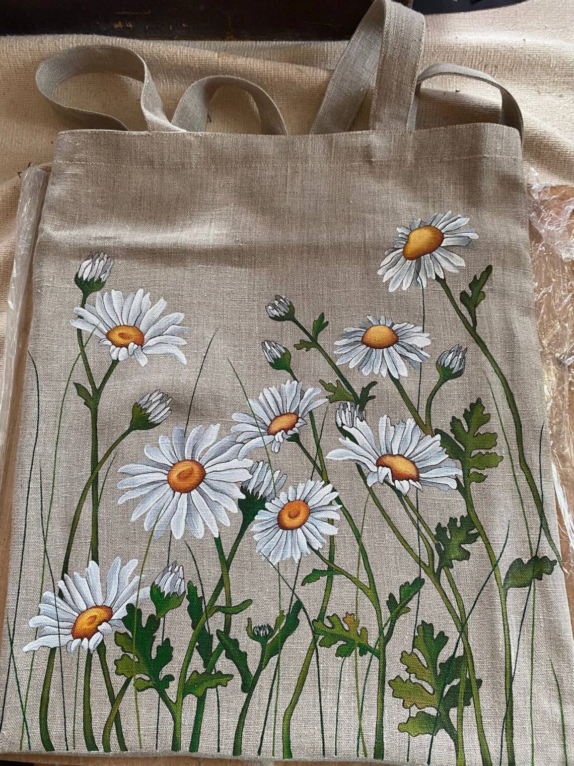 Unique Hand Painted Tote Bag, Personalized Hand Painted Custom Tote Bag ...
