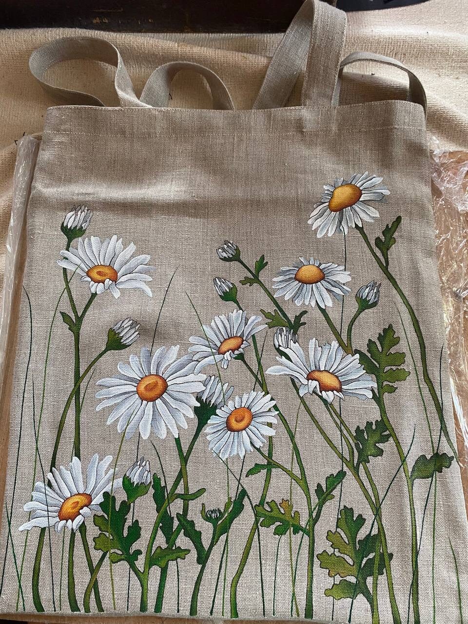 Unique Hand Painted Tote Bag, Personalized Hand Painted Custom Tote Bag ...