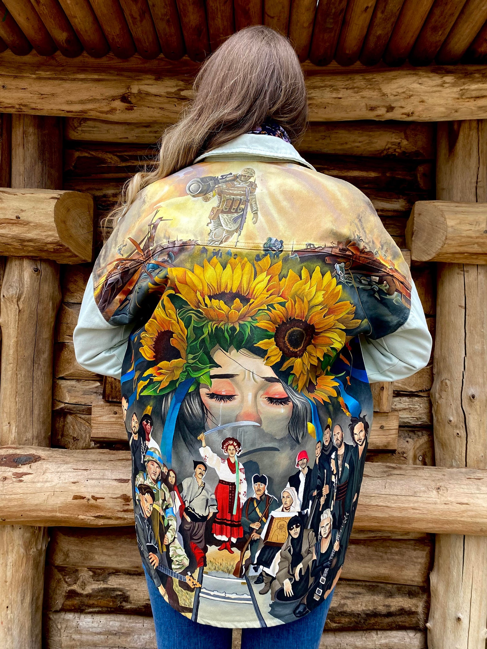 Handpainted Jacket, Hand Painted Custom Denim Jacket, Denim Jacket ...