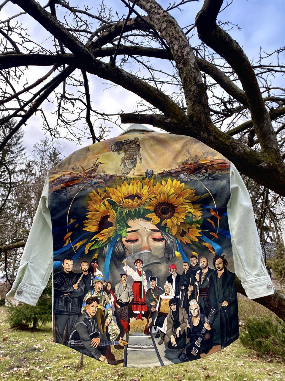 Handpainted Jacket, Hand Painted Custom Denim Jacket, Denim Jacket ...