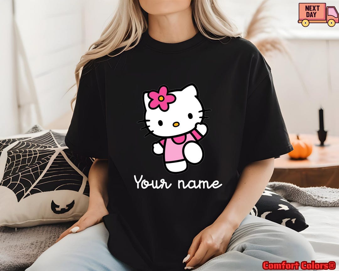 Comfort Colors Hello Kitty T-shirt – Custom Oversized Tee - Etsy
