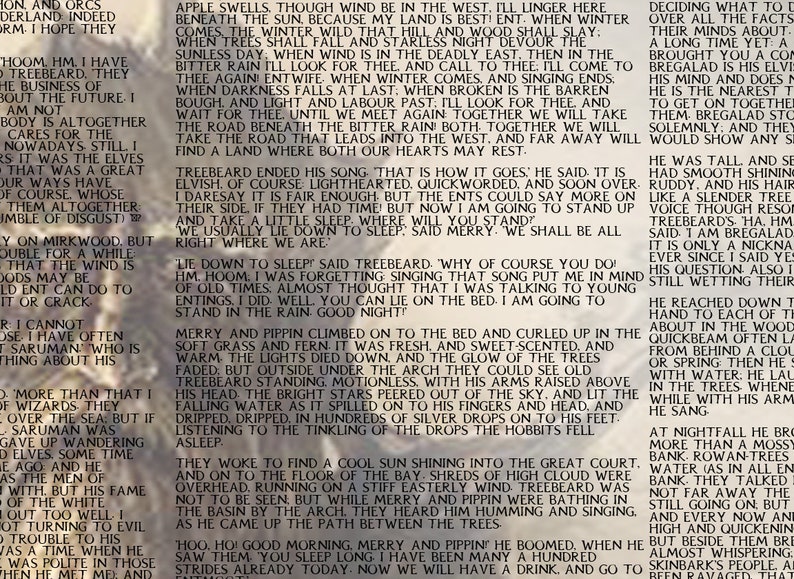 Lord of the Rings, Treebeard Art Digital Print - Etsy