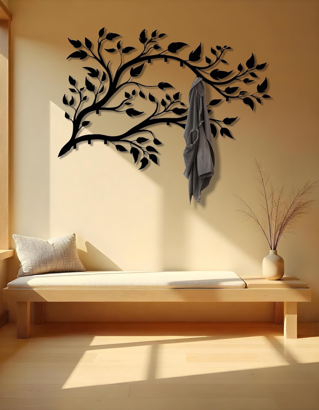 Extra Large Tree Branch Coat Rack Wall Mount, Decorative Modern ...