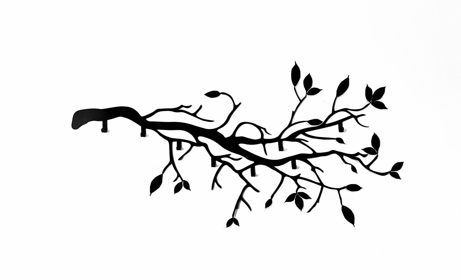 Metal Coat Rack Wall Mounted Organizer for Jackets, Hats, Bags Modern ...