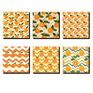 Orange Digital Paper ,orange Seamless Paper, Seamless Pattern, 300 DPI ...