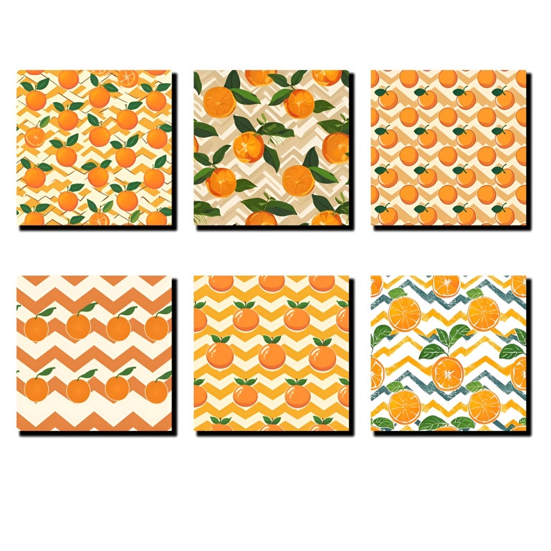 Orange Digital Paper ,orange Seamless Paper, Seamless Pattern, 300 DPI ...