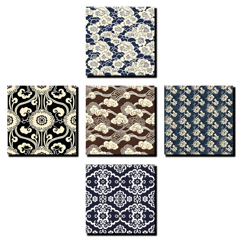 Japanese Karakusa Seamless Pattern,japanse Style, Seamless Pattern ...