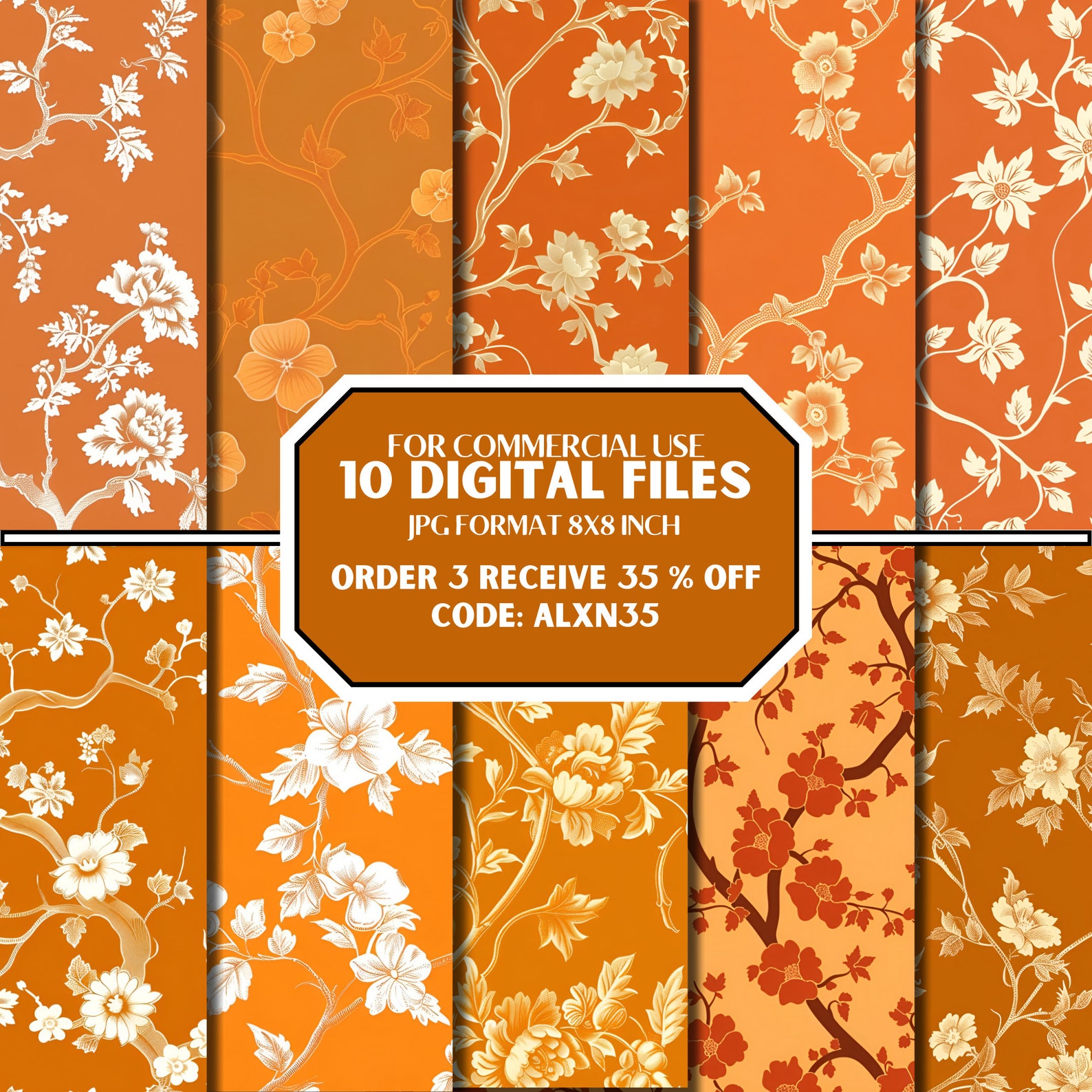 Chinoiserie Digital Paper, Chinese Patterns,chinese Endless Paper, 300 ...