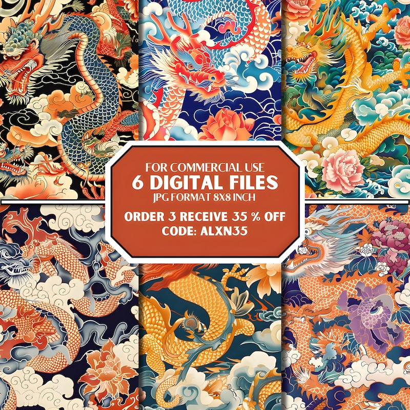 Japanese Dragon - Etsy