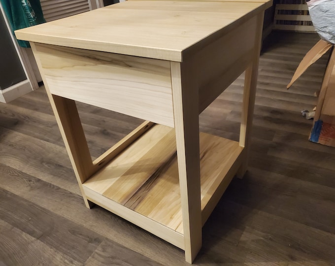 Custom Handmade Nightstands Set of 2 Inspired by a Shaker Style With a ...