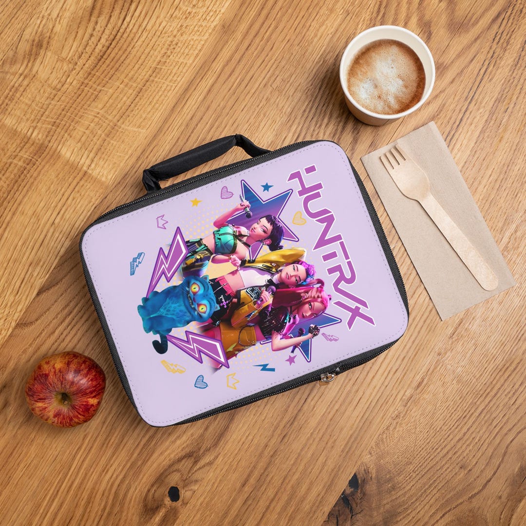 HUNTRIX Kpop Demon Hunters Lunch Bag Design With Rumi, Zoey, Mira ...