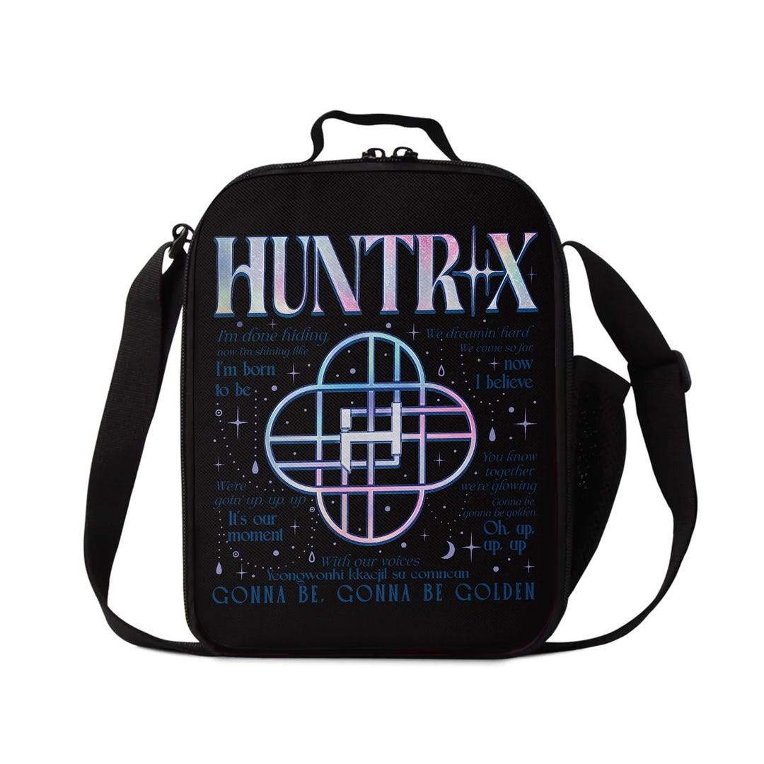 Limited Huntrix Logo Lunch Bag, Y2K Huntrix Lunch Bag, Trendy Insulated ...