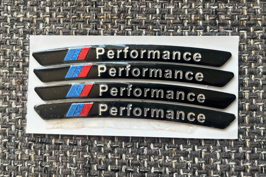 Set of 4 Stickers BMW Logo M Sport Car Clip NEW Rims Wheels - Etsy