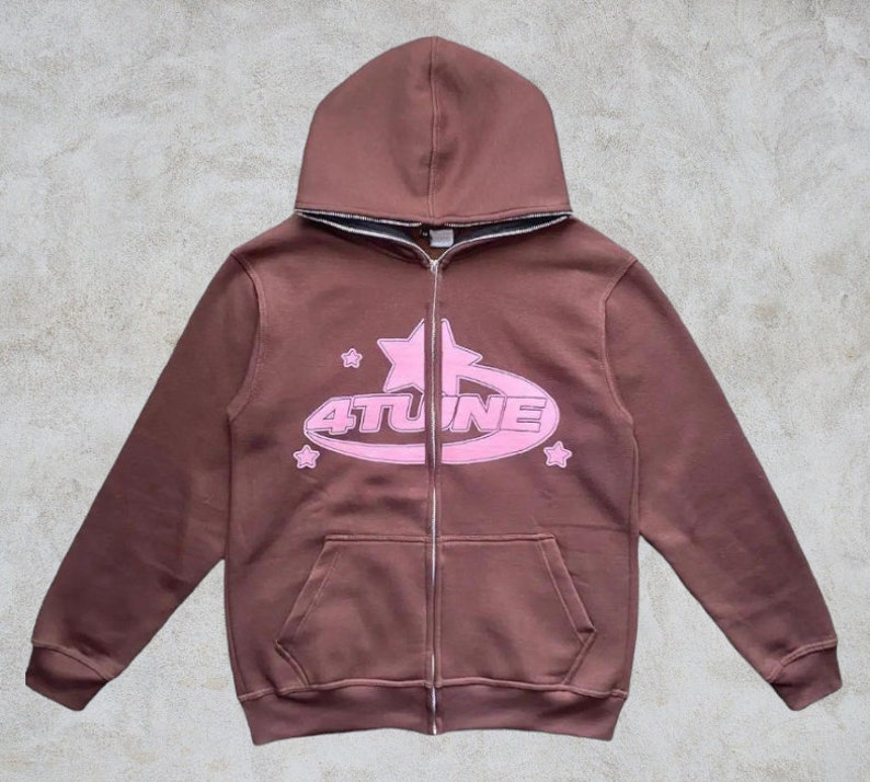 4tune Y2K Hoodie Y2K Fashion Streetwaer Hip-hop Hoodie Star Print ...