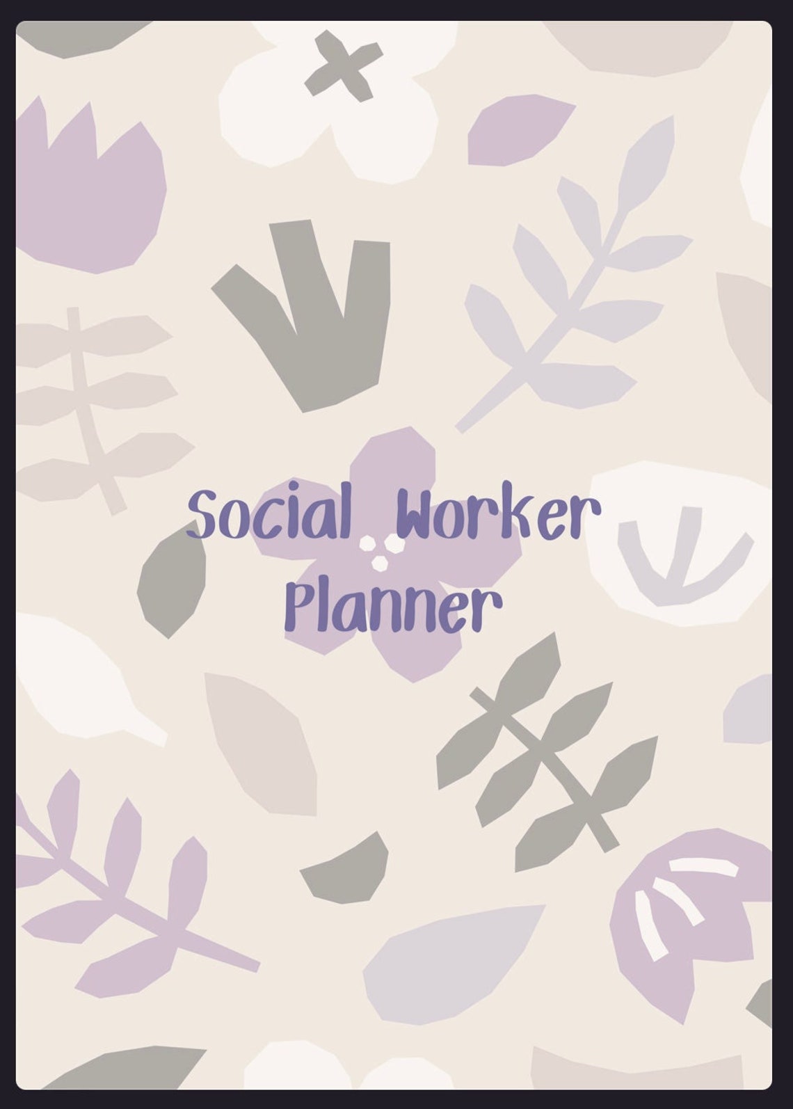 Social Work Printable Planner - Etsy