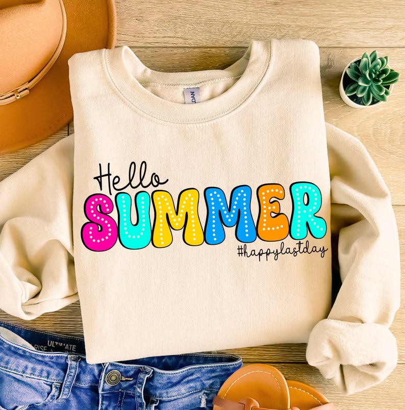 Hello Summer PNG, Summer Png, Last Day of School PNG, School's Out for ...