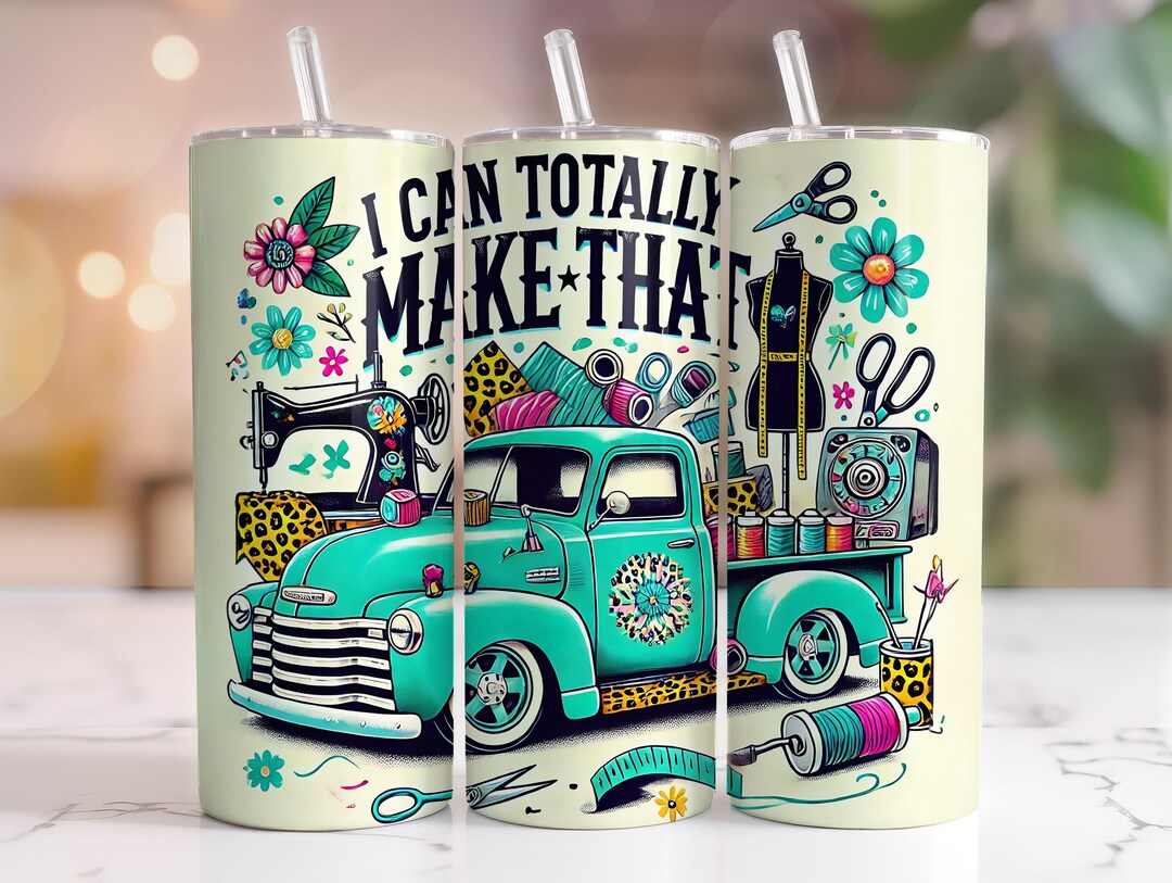 Crafting Tumbler Wrap, Retro Truck Design (digital Download) - Etsy