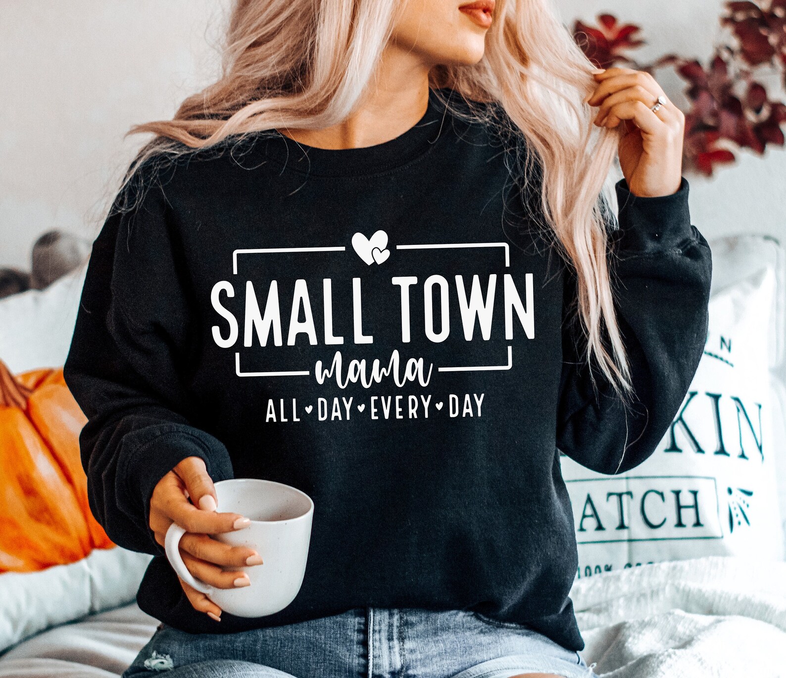 Just a Small Town Mama SVG PNG PDF, Country Mama Svg, Mom Life Svg ...
