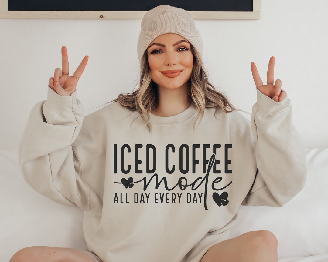Iced Coffee Mode SVG PNG, Coffee Svg, Coffee Lover Svg, Coffee Helps ...