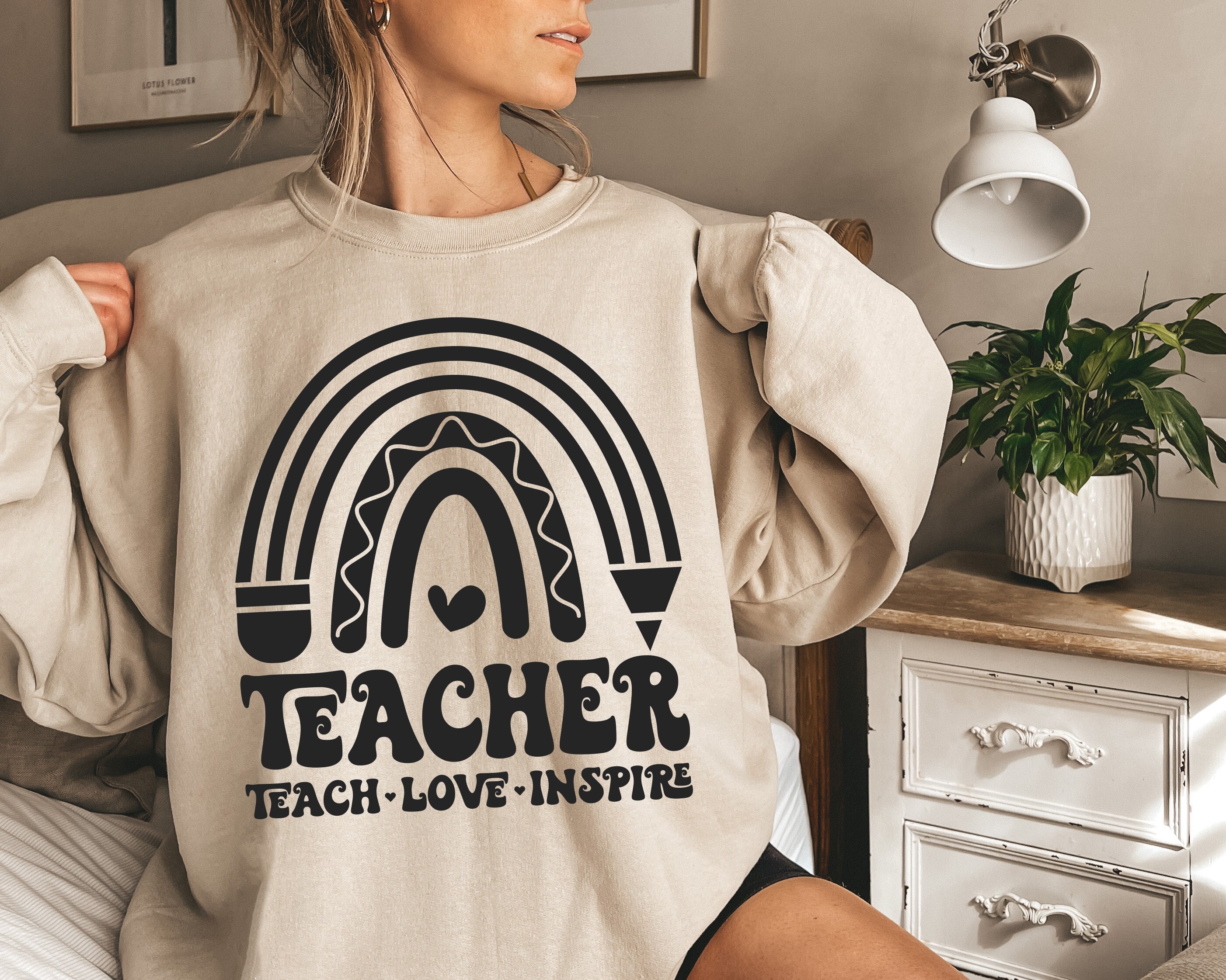 Teach Love Inspire SVG PNG, Teacher Svg, Teacher Gift, Teacher Shirt ...