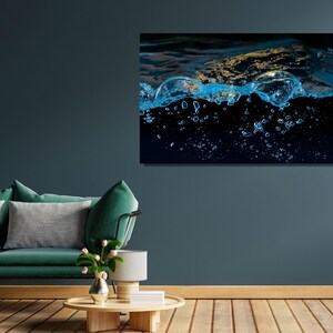 Dynamic Water Splash Art - High-definition Abstract Liquid Motion Wall ...