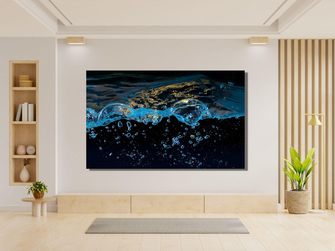 Dynamic Water Splash Art - High-definition Abstract Liquid Motion Wall ...
