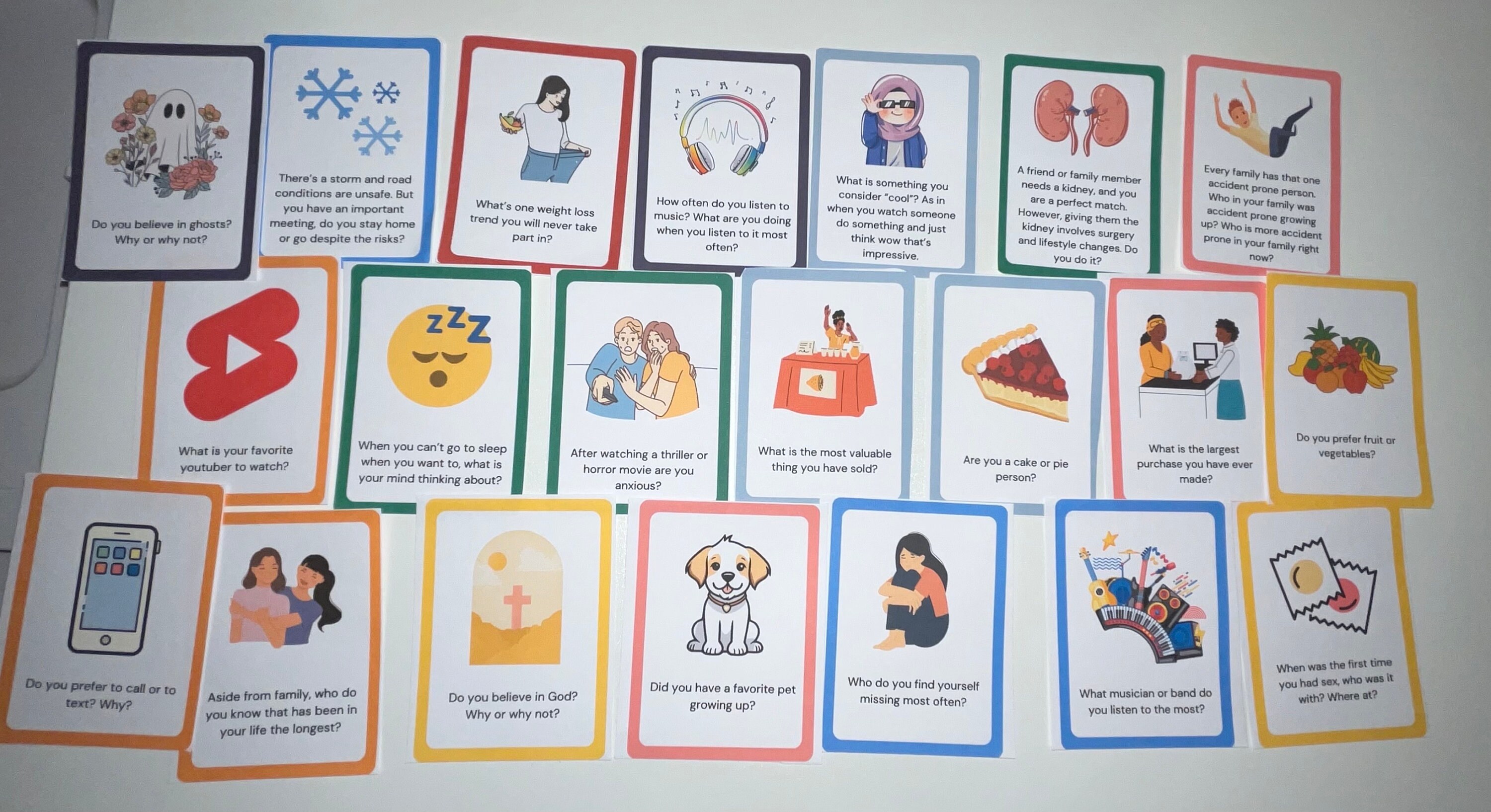 96 Questions to Ask Cards - Etsy