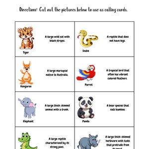 Animal Bingo- 35 Unique Cards - Etsy