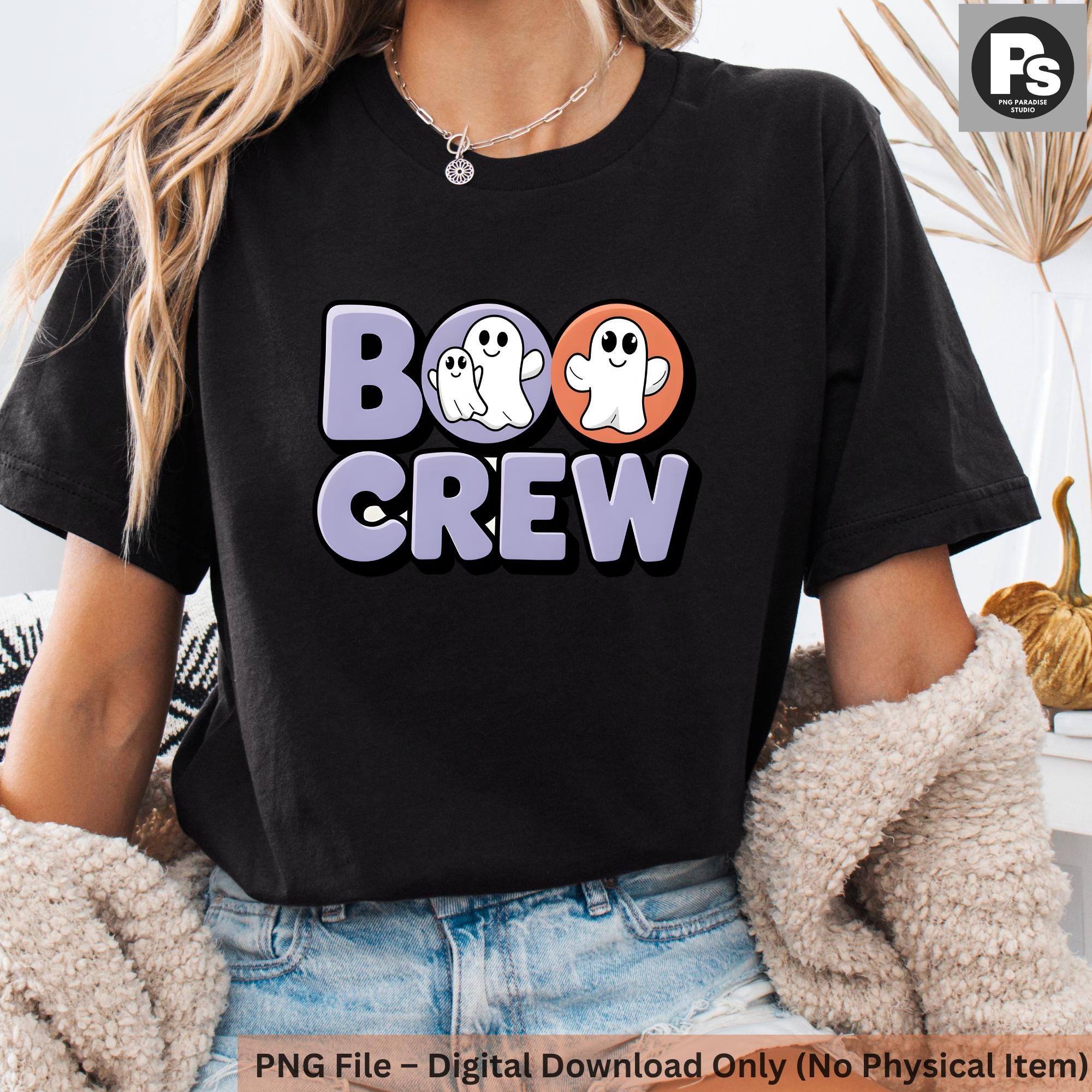Boo Crew Ghost PNG | Halloween Family T-shirt Design (digital Download ...