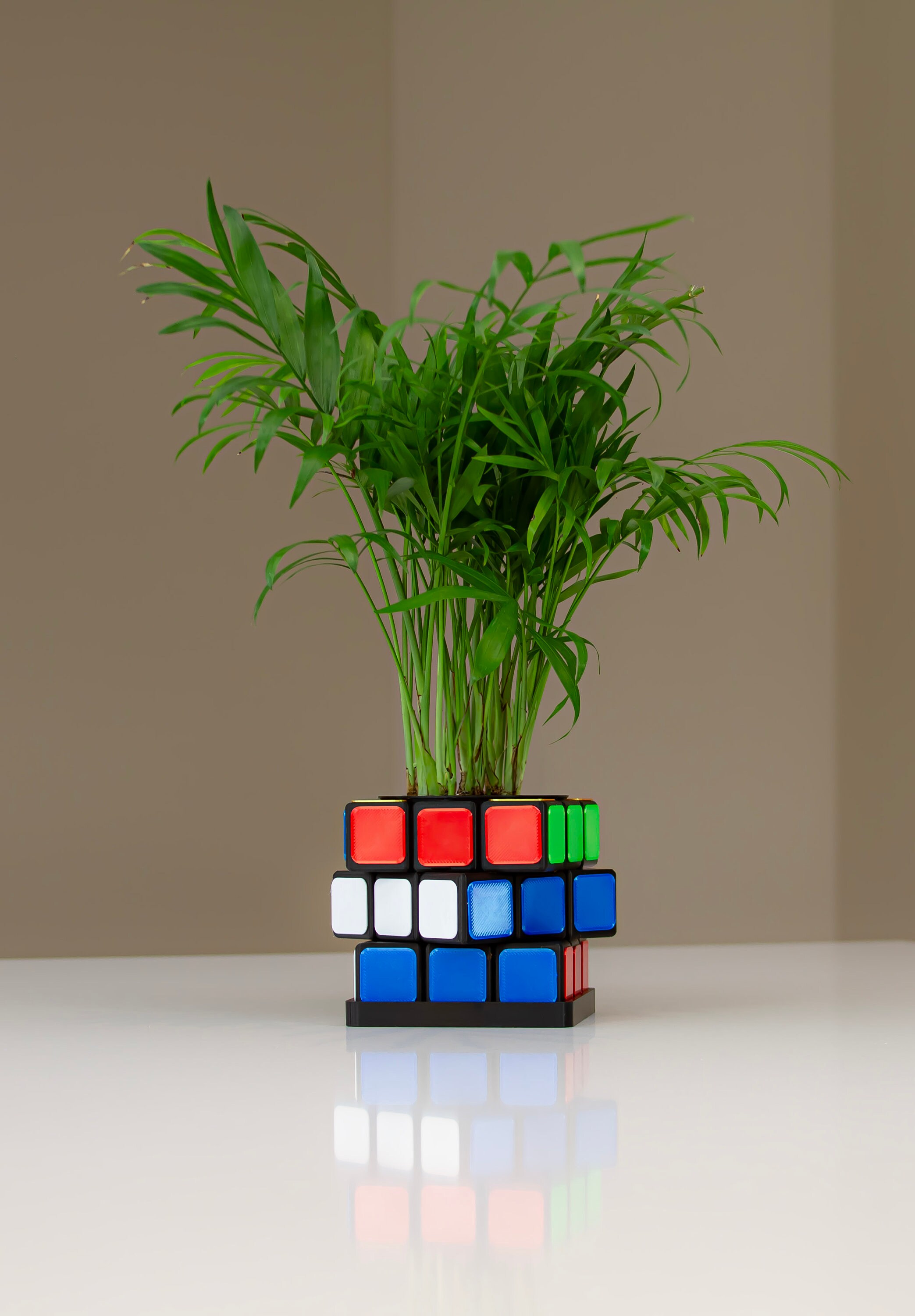 A Cute and Fun Retro Rubik's Cube 3d Printed Planter. Perfect for Your ...