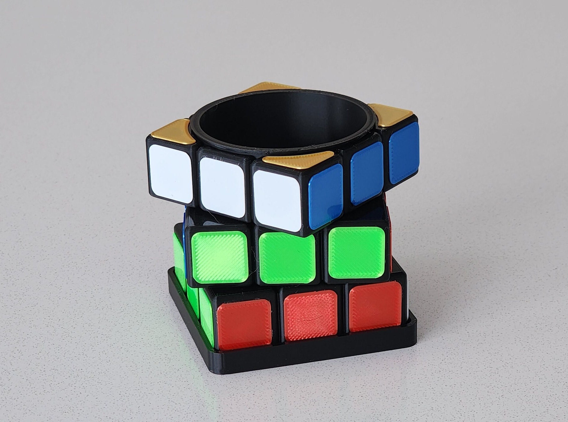 A Cute and Fun Retro Rubik's Cube 3d Printed Planter. Perfect for Your ...