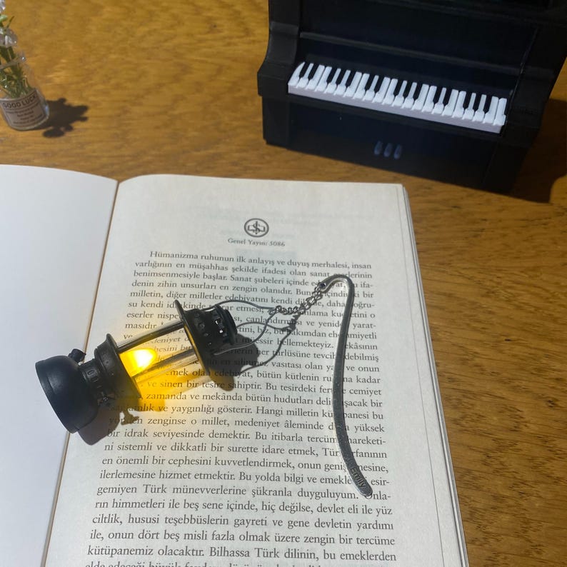 Personalized Lighted Metal Bookmark With Mini Lantern Personalized Name ...