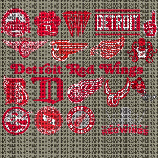 Detroit Red Wings - Etsy