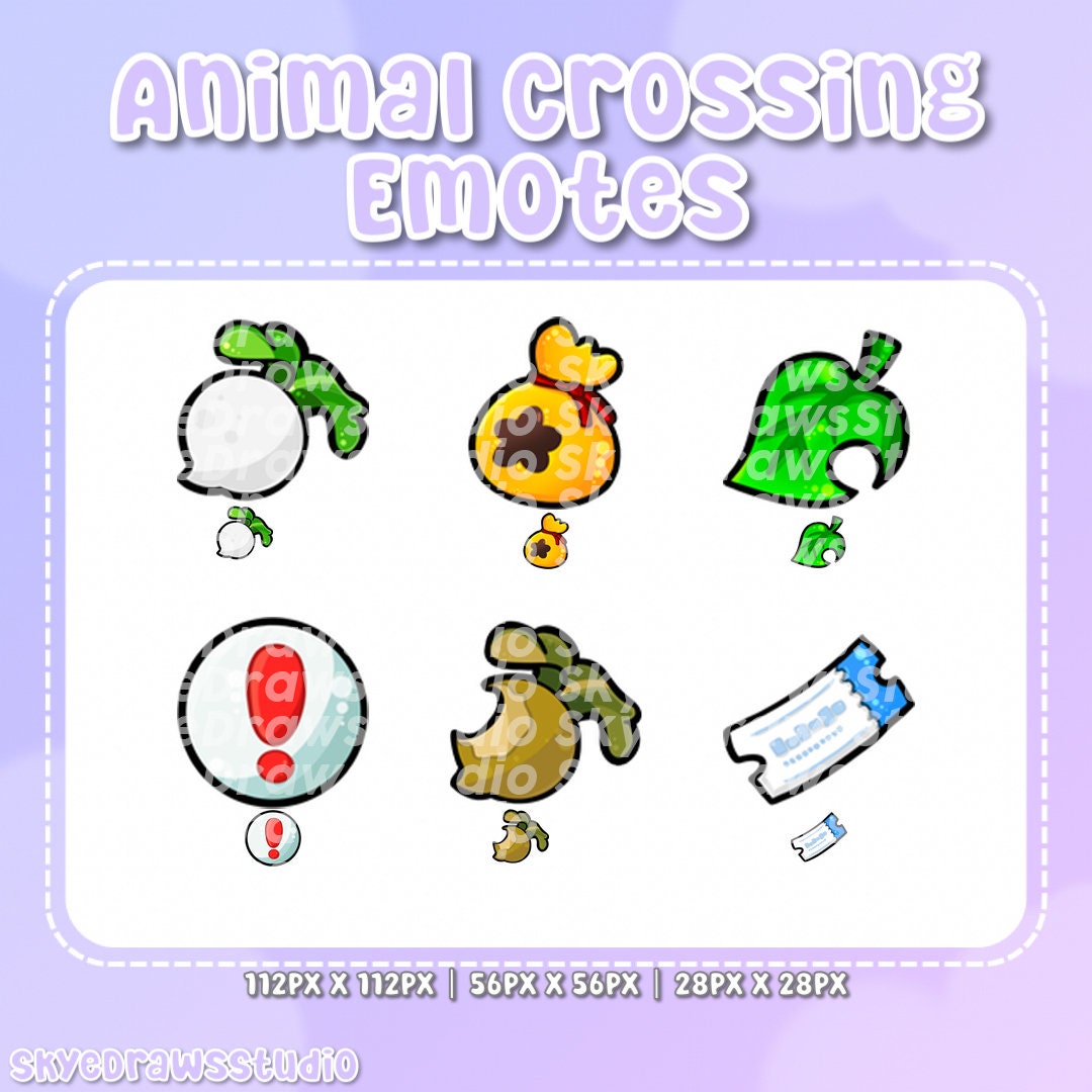 Animal Crossing Emotes - Etsy