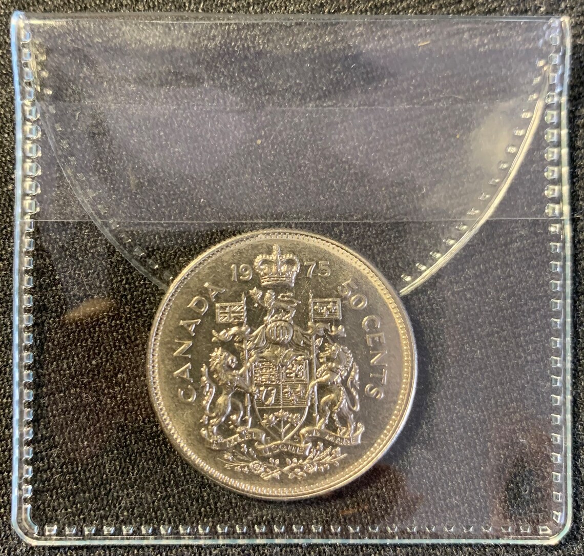 1975 Canada 50 Cent - (no Mint Mark) - Etsy