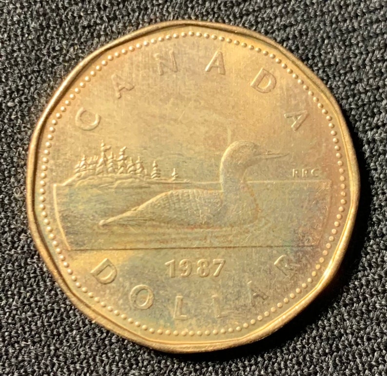 1987 Canada Dollar (loonie) - Uncirculated 1st Year of Release (no Mint ...