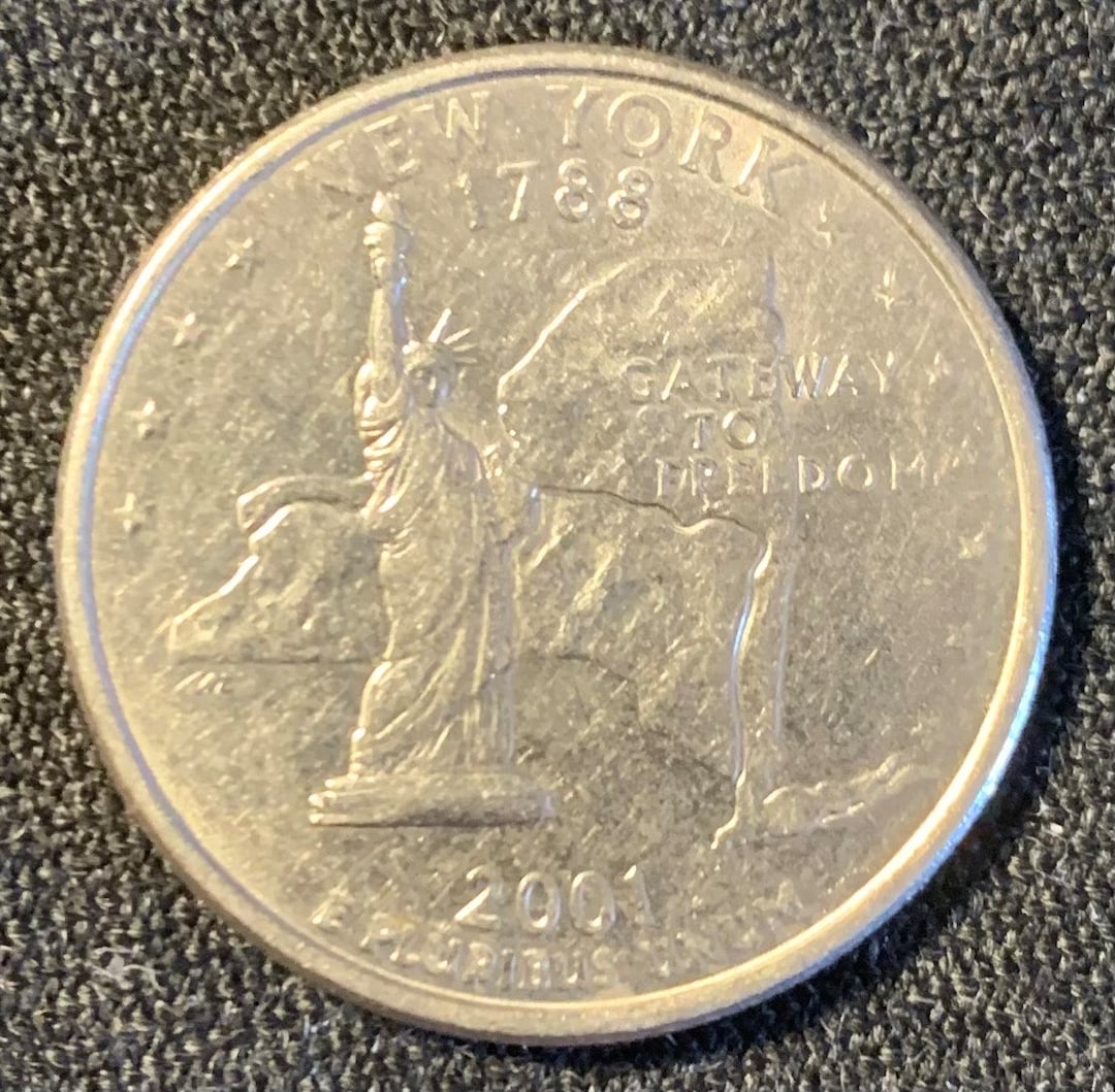 2001 D New York US 25 Cent Coin (copper-nickel Clad) - Excellent ...