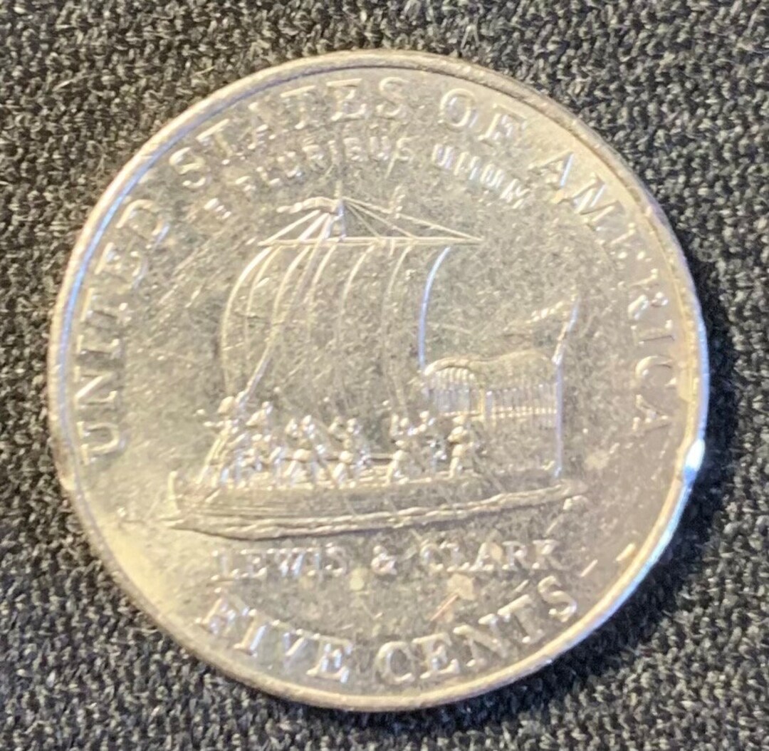 2004 P Lewis & Clark "keelboat" US 5 Cent Coin (copper-nickel) - Good ...