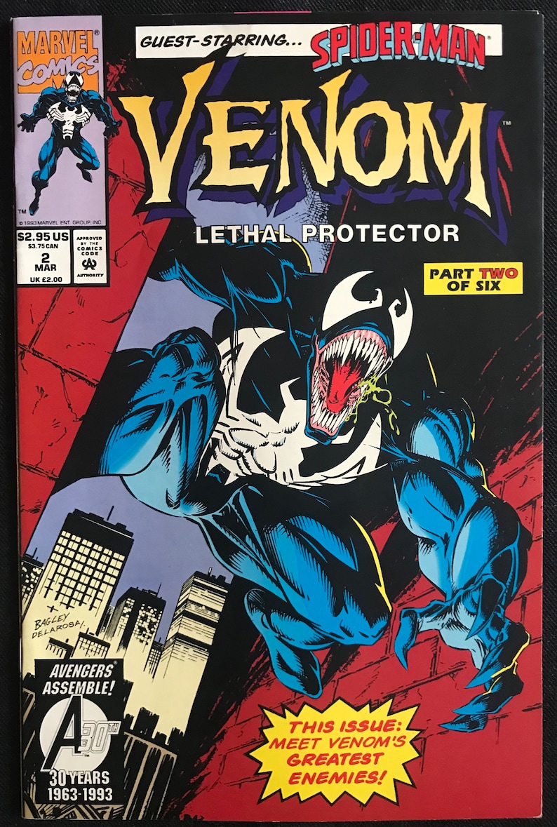 Venom Lethal Protector 1 6 1993 1st Solo Title Complete Set Mark