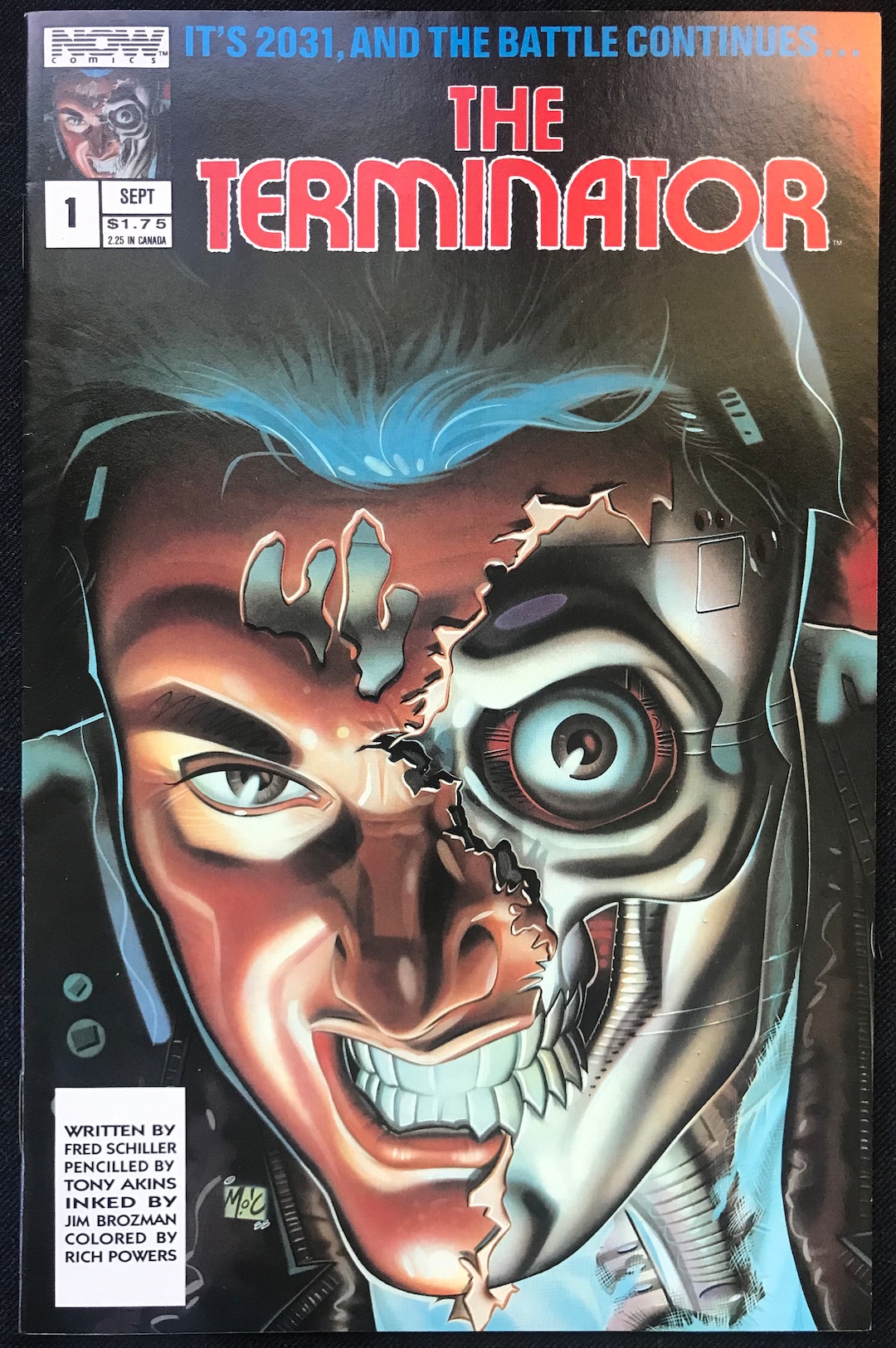 The Terminator #1 (1988) - Now Comics (1.75 Baxter Paper Version ...