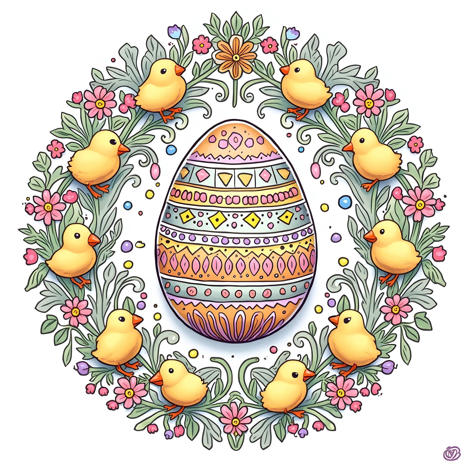 Easter Coloring Pages,mandala Coloring Pages,spring Coloring Pages - Etsy