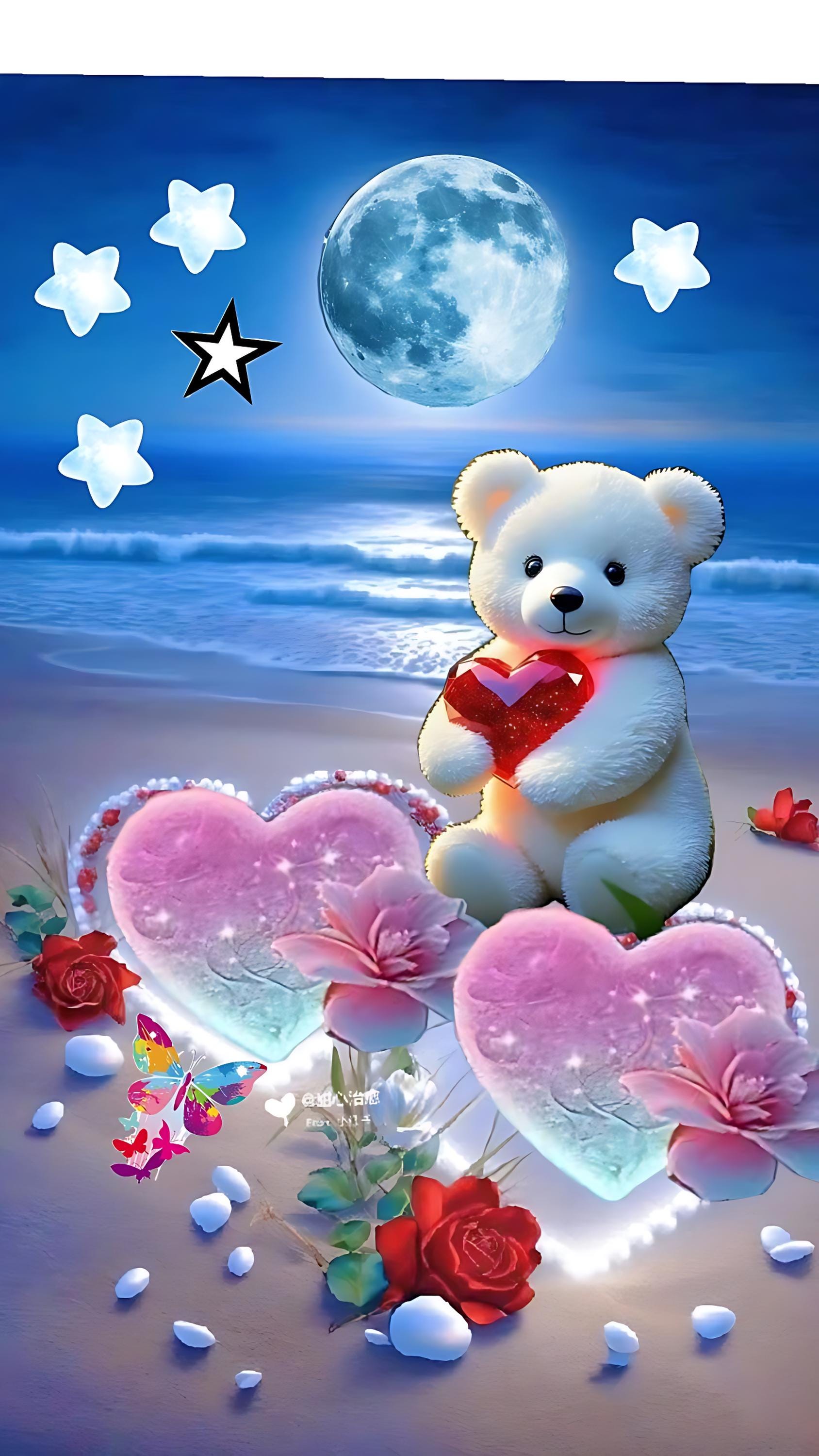 Valentine's Day Cartoon Digital Video Wishes Bear Musical E-card ...