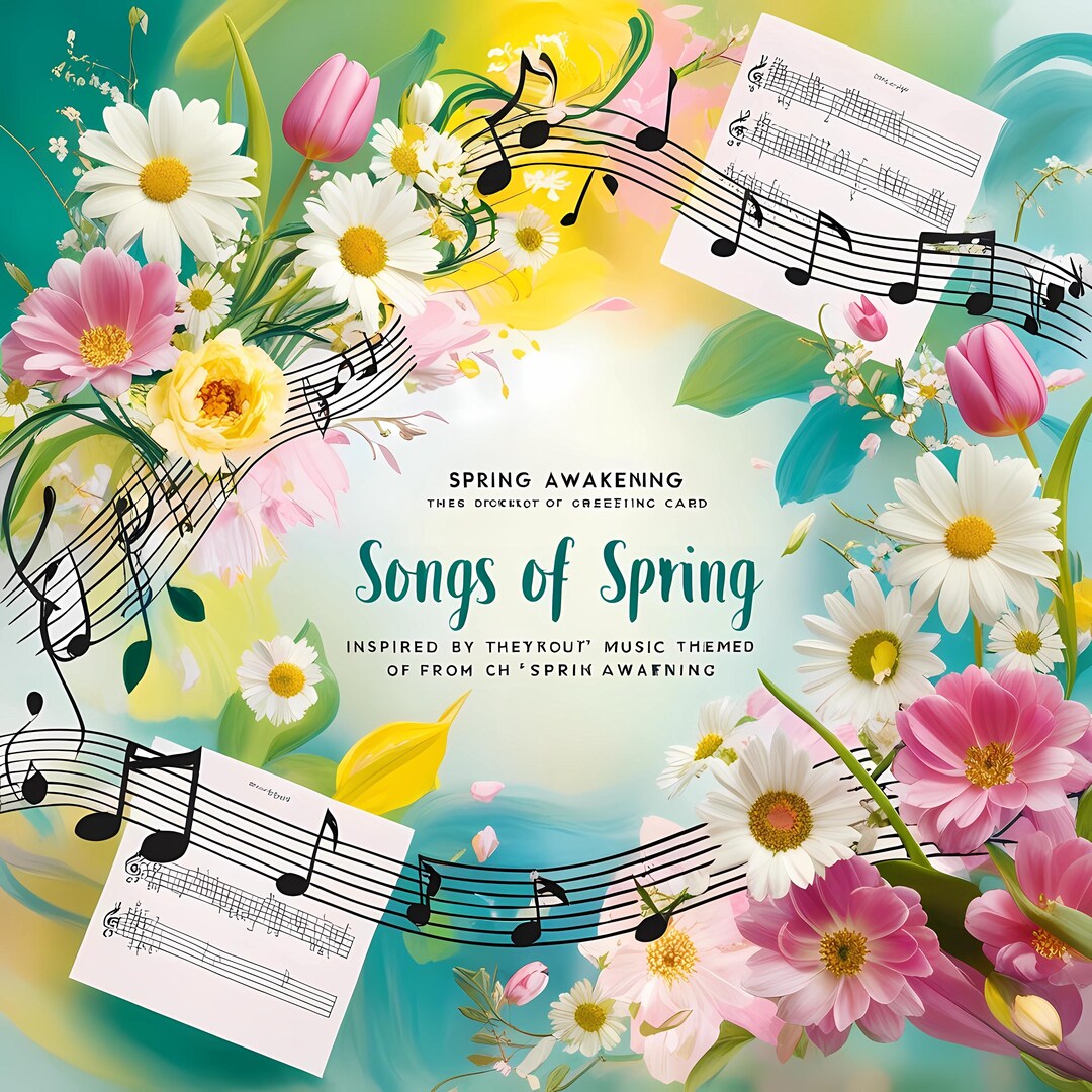 Spring Awakening Musical Cards Unique Greeting Cards Inspired by Themes ...