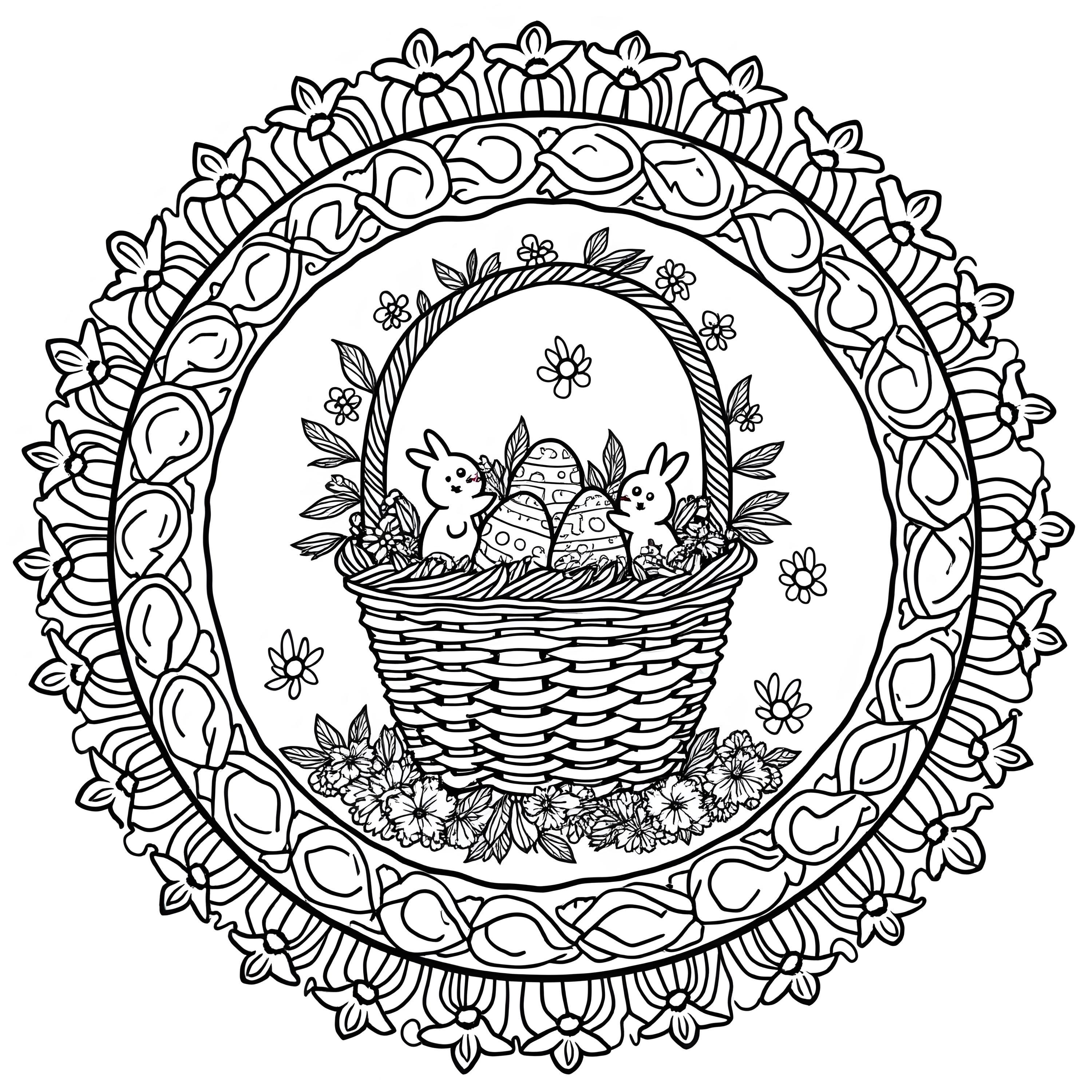 Easter Coloring Pages,mandala Coloring Pages,spring Coloring Pages - Etsy