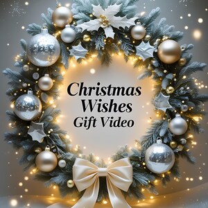 Christmas Wishes Gift Video • Mobile Christmas Greeting • Digital ...