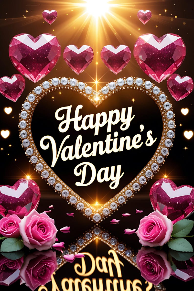 Valentine’s Day Video Wishes Digital Card With Music | Instant Download ...