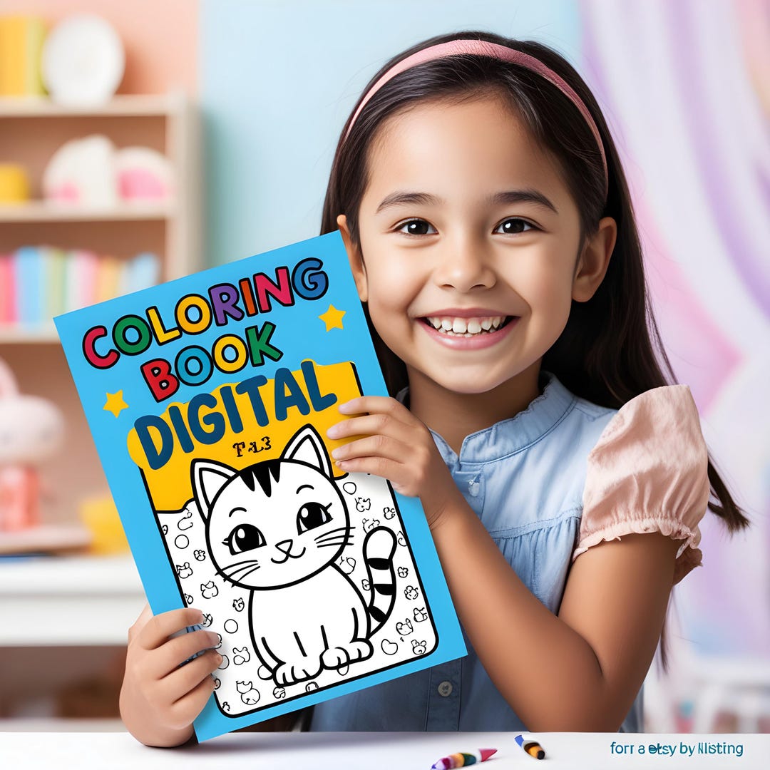 Coloring Book,digital Coloring Book,coloring Book Digital Animals,cut ...