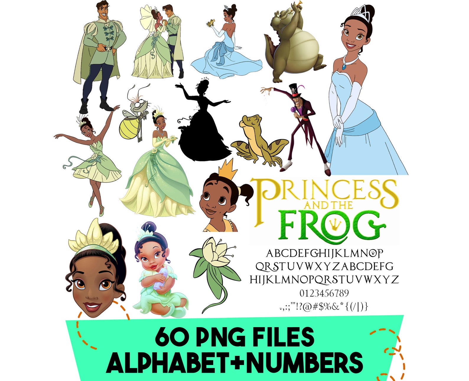 Princess and the Frog Png, Princess Tiana Clipart, Digital File Only - Etsy