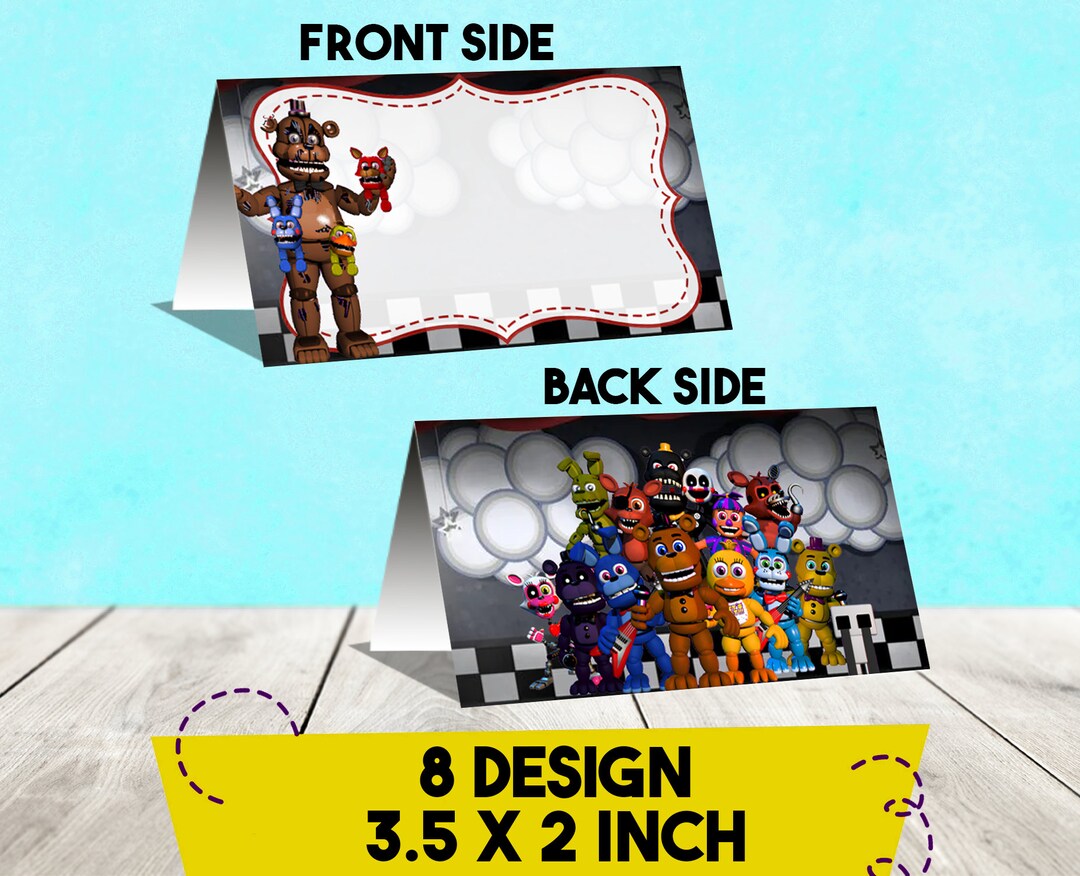 Five Nights at Freddys Food Label, Five Nights at Freddys Birthday ...