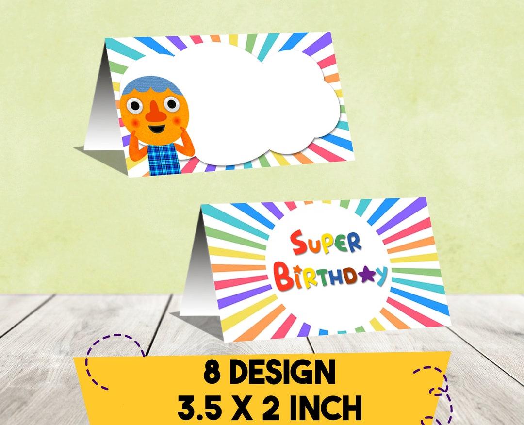 Birthday Food Tent Labels, 8 Designs (digital File) - Etsy
